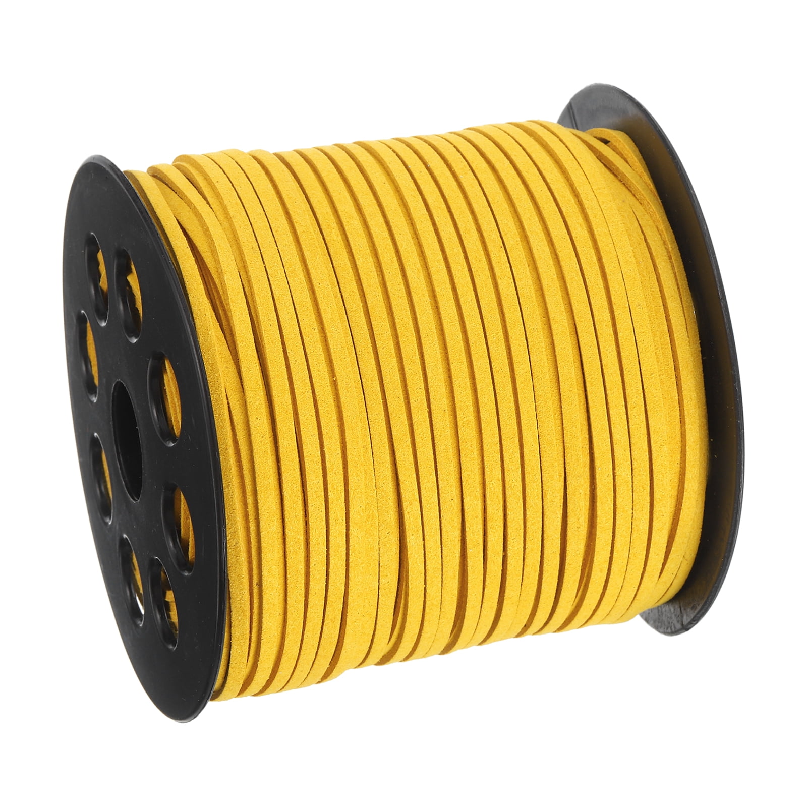 98.43Yard 2.6mm Flat Leather Cord Suede String for DIY Crafting, Egg ...
