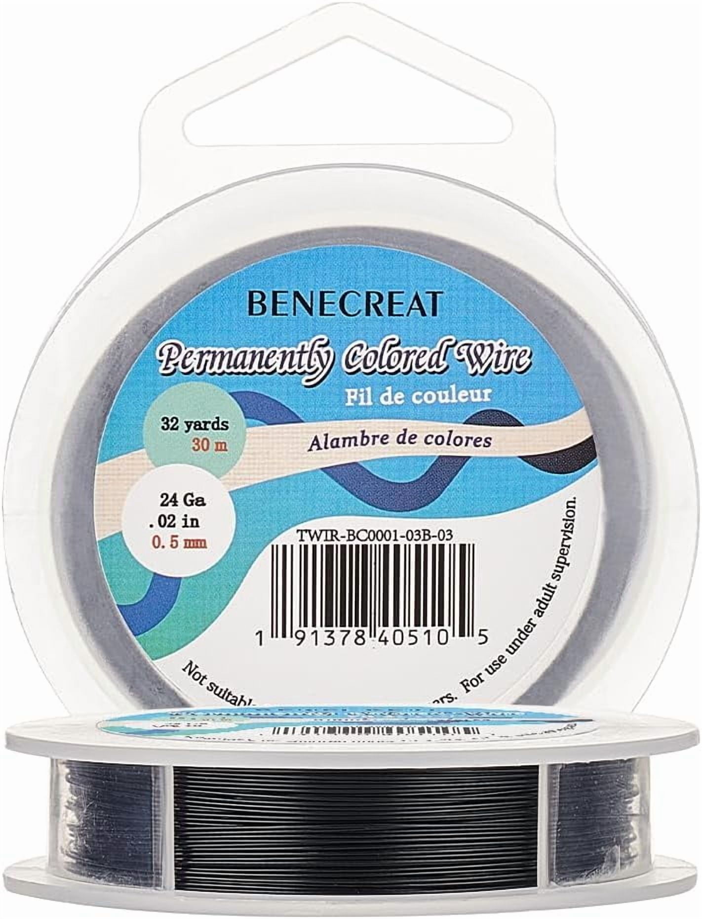 98-Feet 0.02inch (0.5mm) 7-Strand Black Bead String Wire Nylon Coated ...
