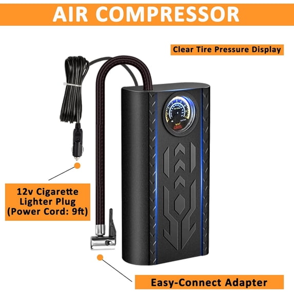 98 PCS Roadside Car Emergency Assistance Kit with Portable Air ...