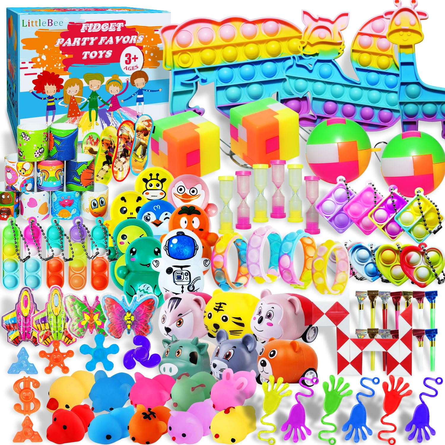 98 Pcs Party Favors For Kids 3-5 4-8 8-12, Treasure Box Toys For School ...