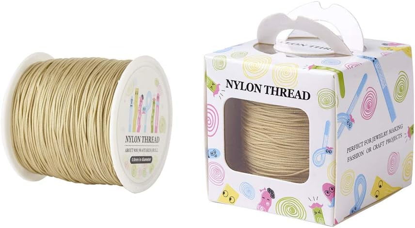 98 Yards 0.8mm Nylon Beading String Chinese Knotting Cord Nylon Macrame ...