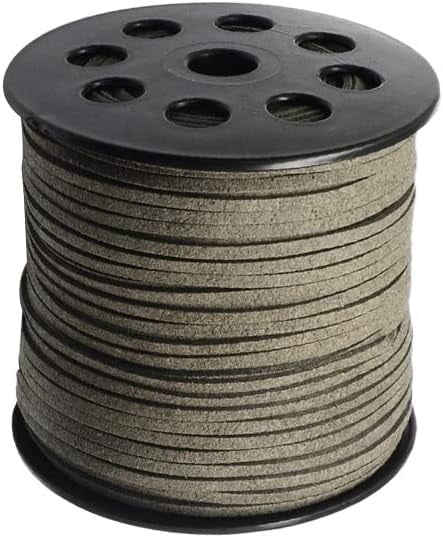 98 Yards Flat Faux Suede Leather Lace 3mm Micro-Fiber Leather String ...