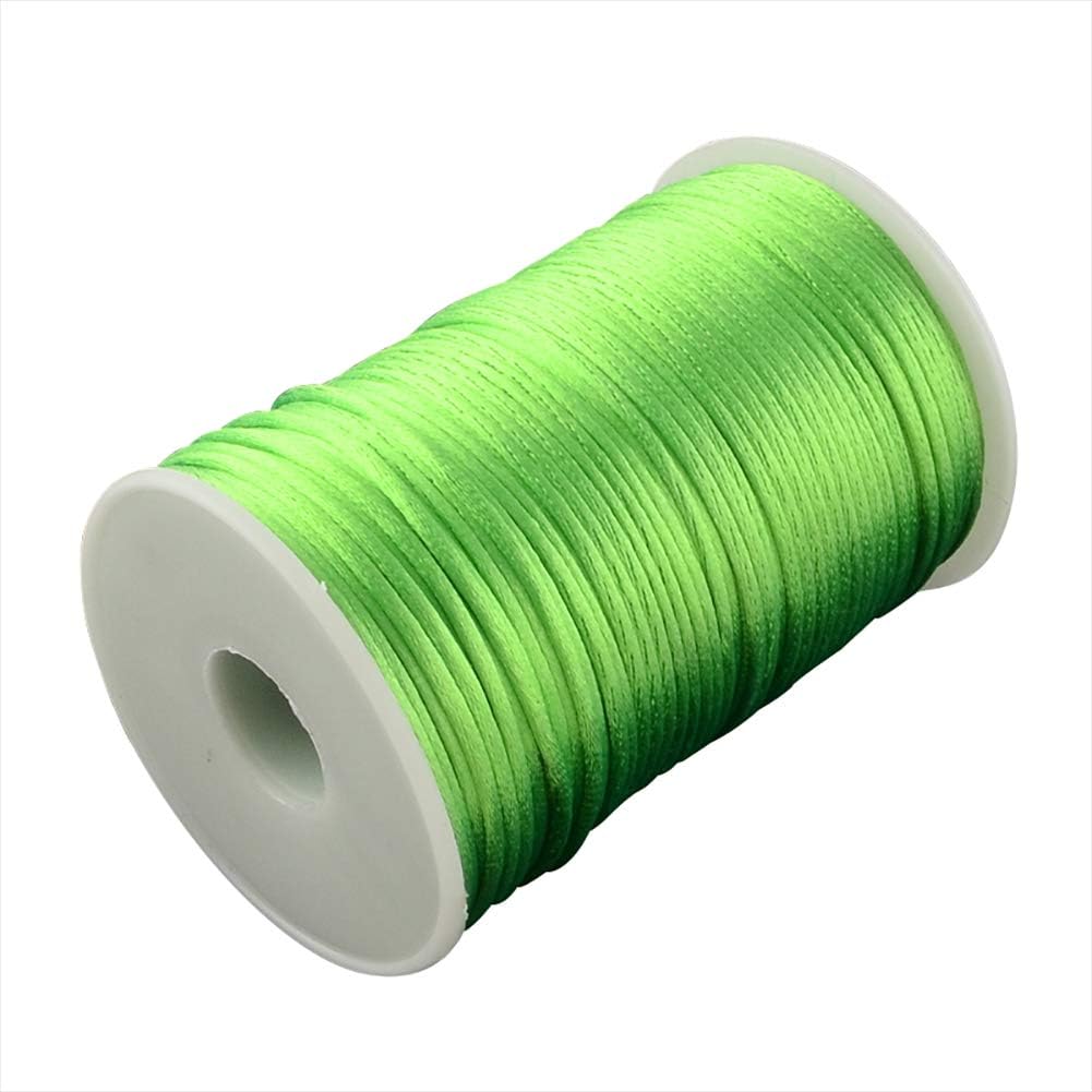 98 Yards Rattail Polyester Craft Thread Cord 2mm Satin Trim Cord ...