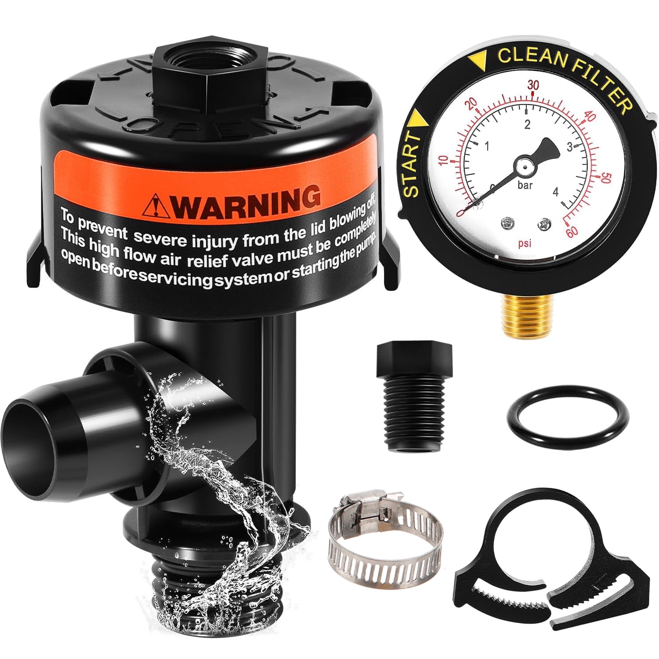 98209800 High Flow Manual Air Relief Valve with Pool Philippines | Ubuy