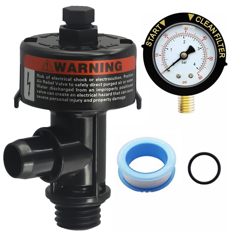98209800 Pool Filter Pressure Gauge Manual Air Release Valve ...
