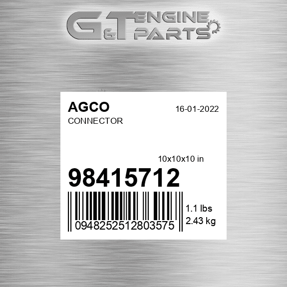 98415712 CONNECTOR fits AGCO (New OEM) - Walmart.com
