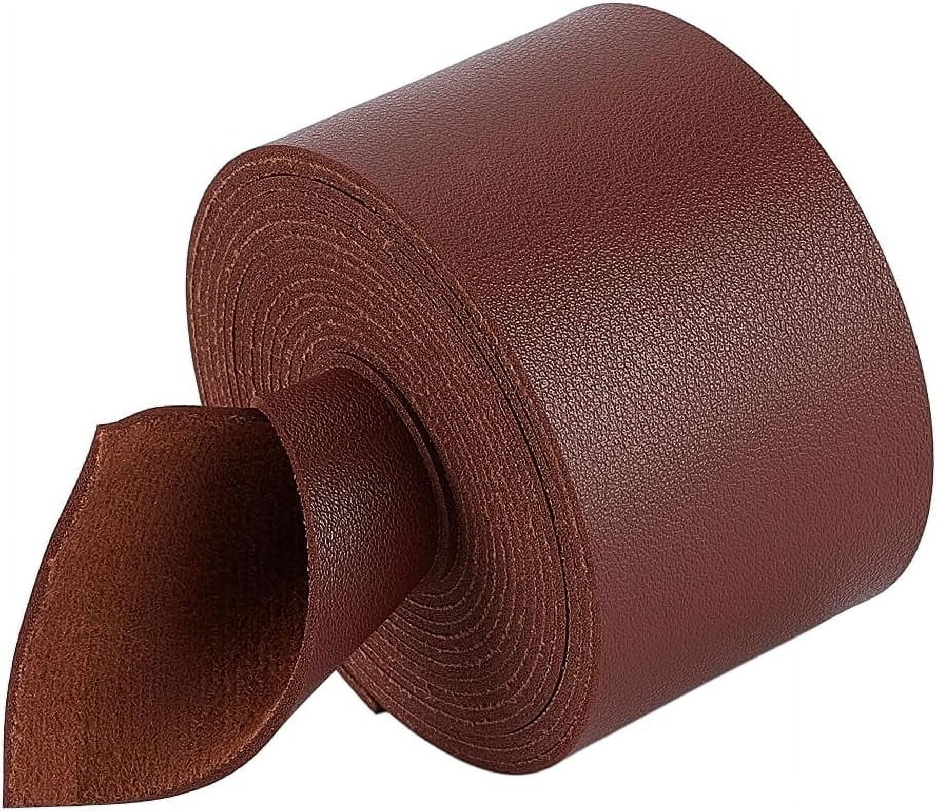 98Inch Lychee Pattern Leather Strap 2inch Wide Single Side Imitation ...