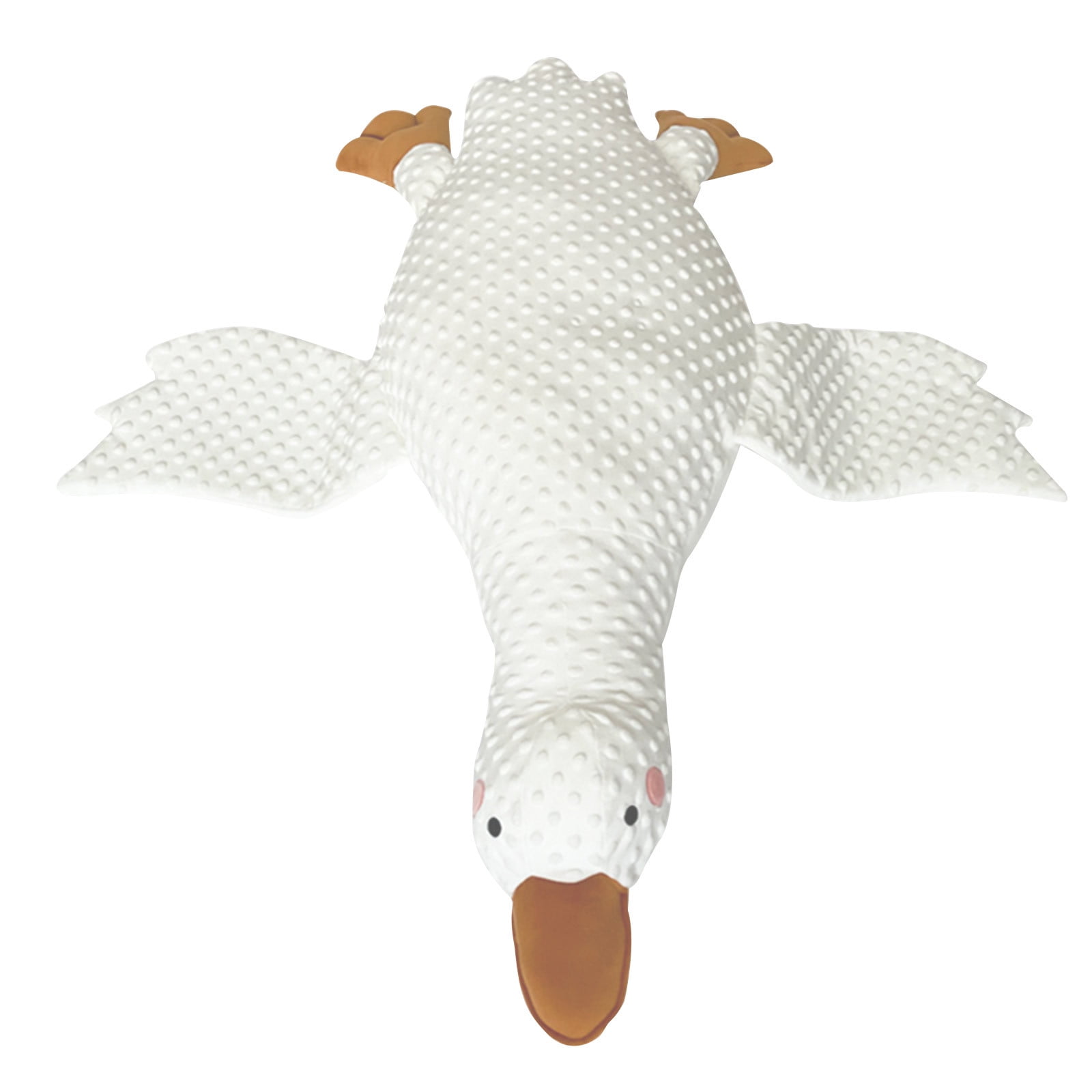 98cm 3D Goose Shape Pillow with Soft Waist Support, Plush Stuffed Toy ...