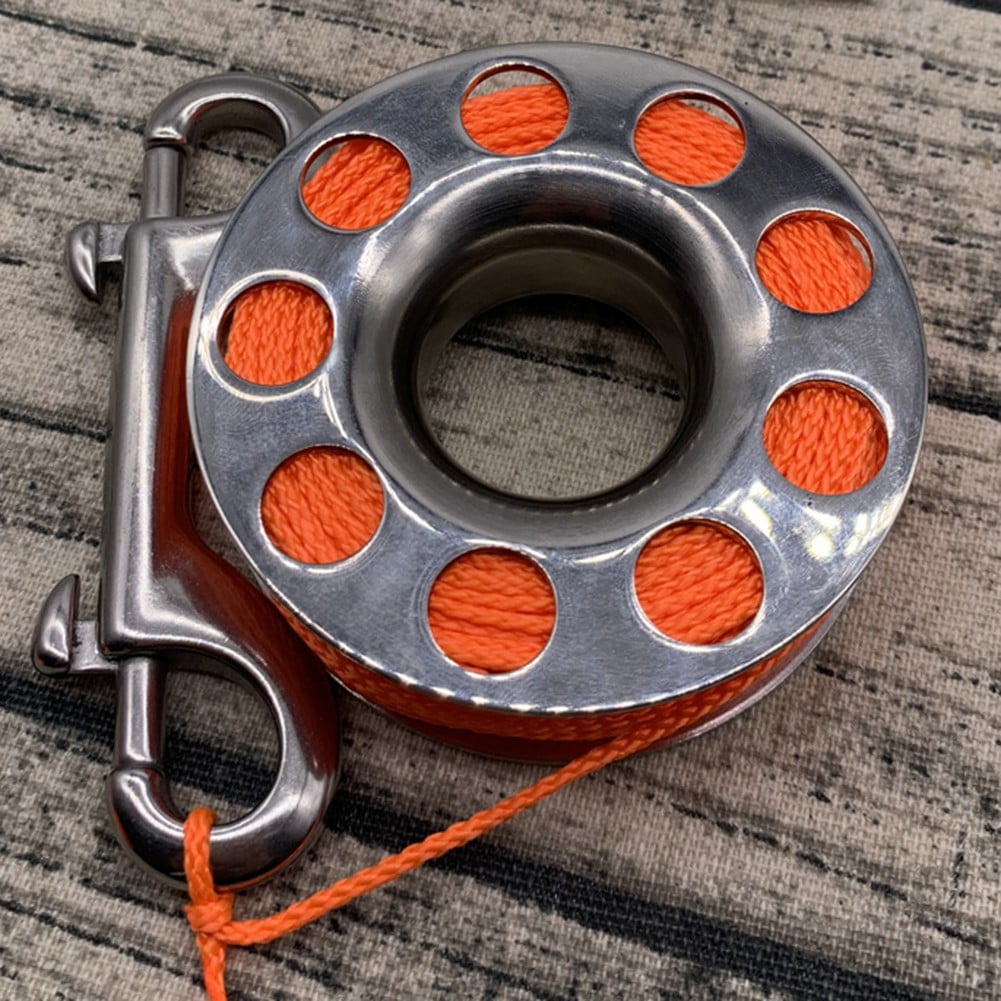 98ft Scuba Diving Line Reel Spool Finger Spool Guide with Double-Ended ...