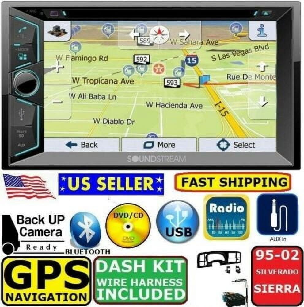 99 00 01 02 SILVERADO SIERRA NAVIGATION BLUETOOTH CD/DVD USB CAR STEREO ...