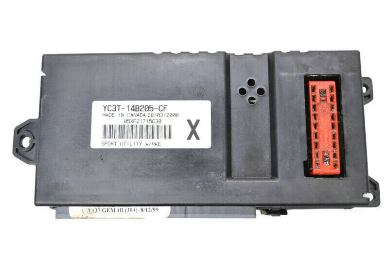 99 00 01 Ford Super Duty F250 F350 Multifunction GEM Module YC3T-14B205 ...