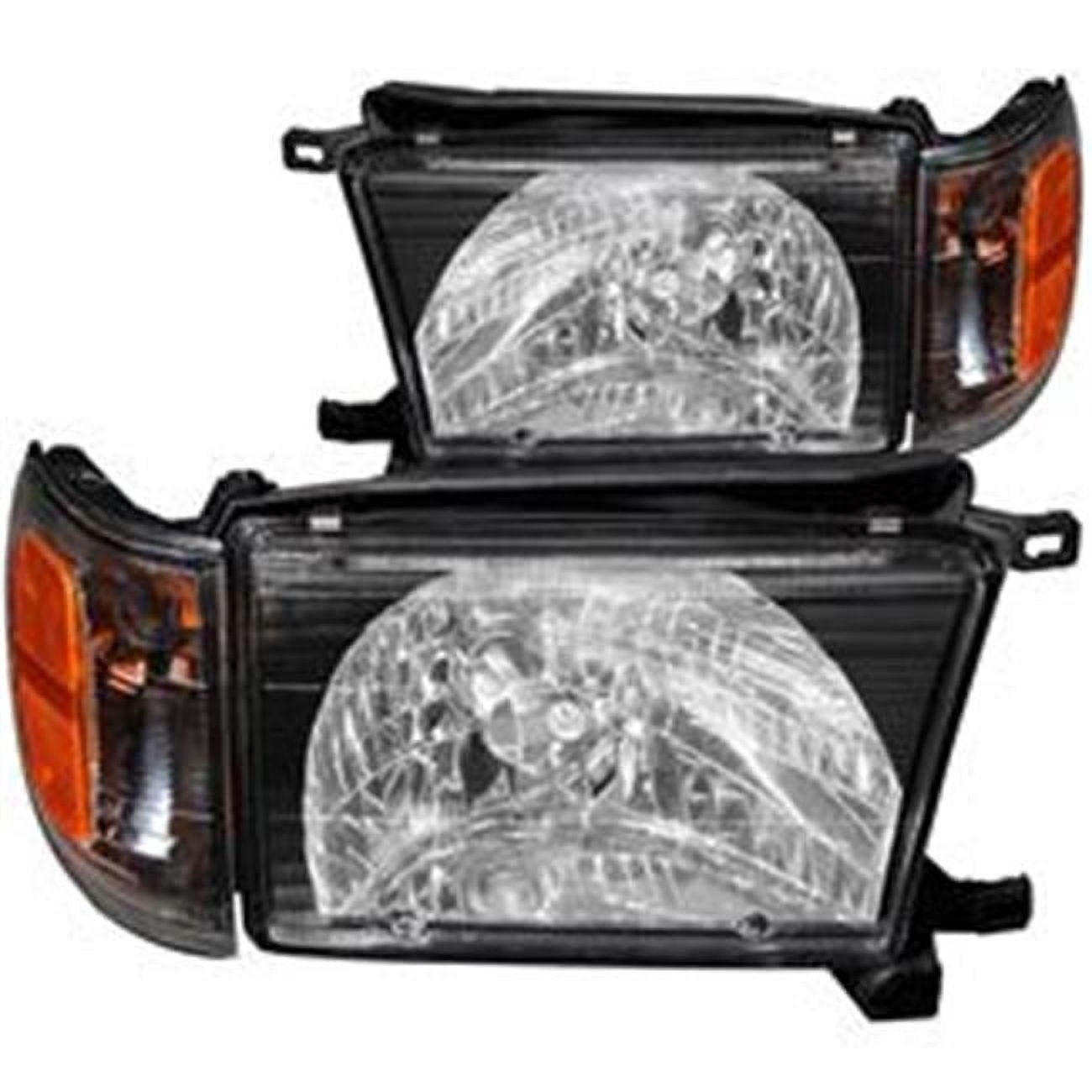 99-02 4 Runner Headlights Black with Amber Reflectors - Walmart.com