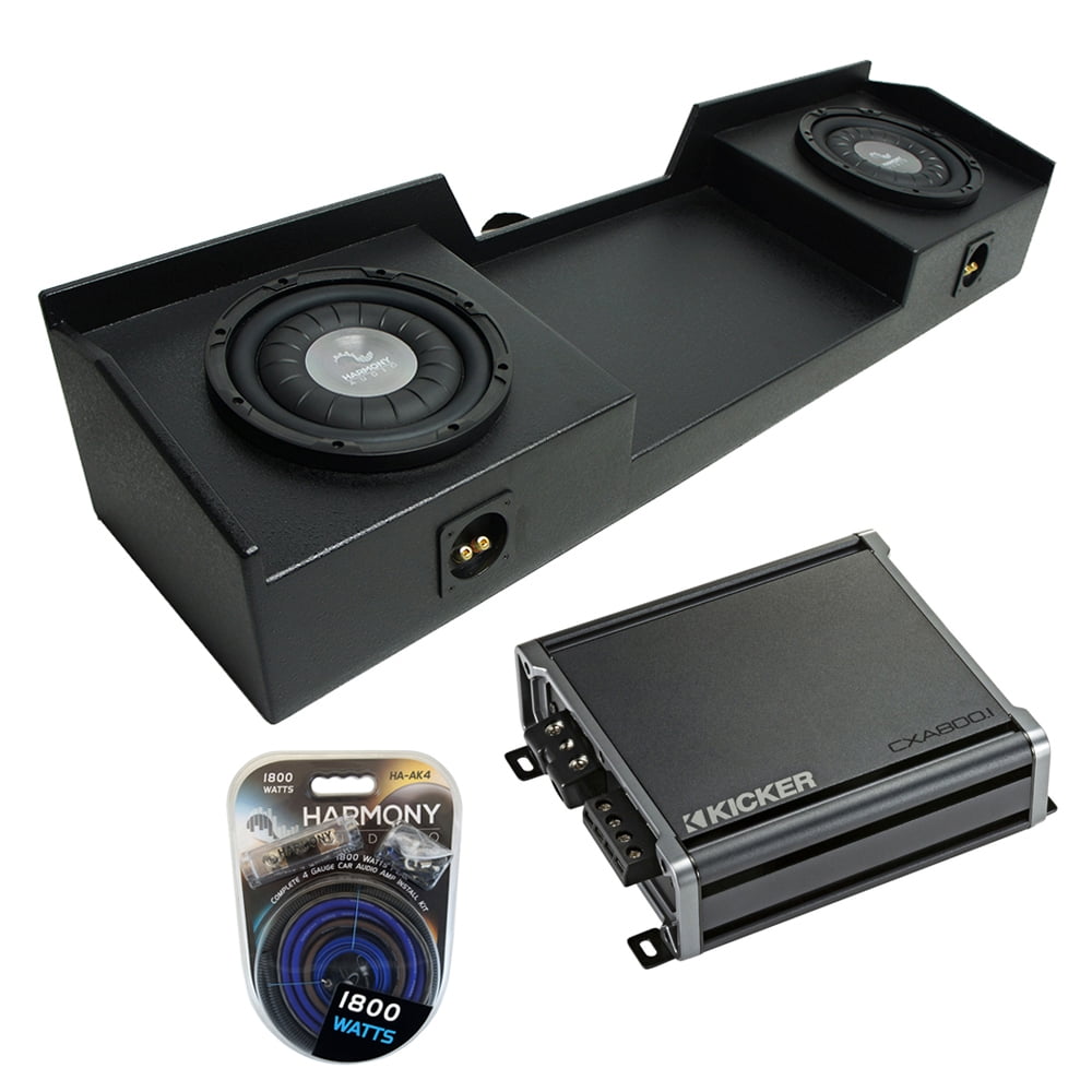 99-06 GMC Sierra Ext Cab Truck Harmony F124 Dual 12" Rhino Sub Box ...