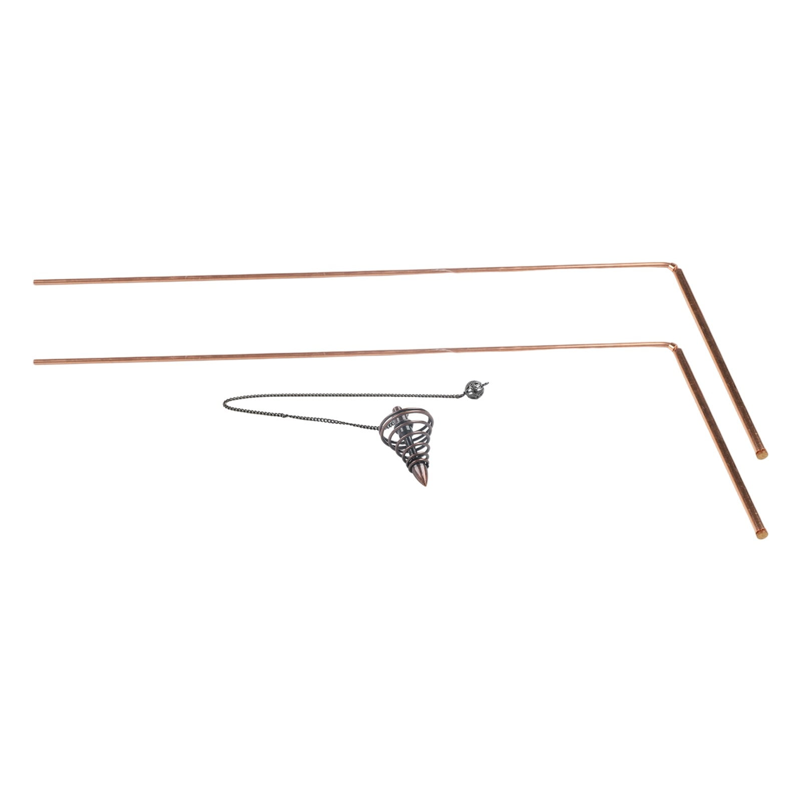 99.9% Copper Dowsing Rod Psychic Divination Copper Pendulum Kit ...