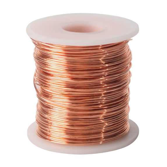 99.9% Soft Copper Wire,18 Gauage(1 mm),1 Pound 218FT Spool Pure Copper ...