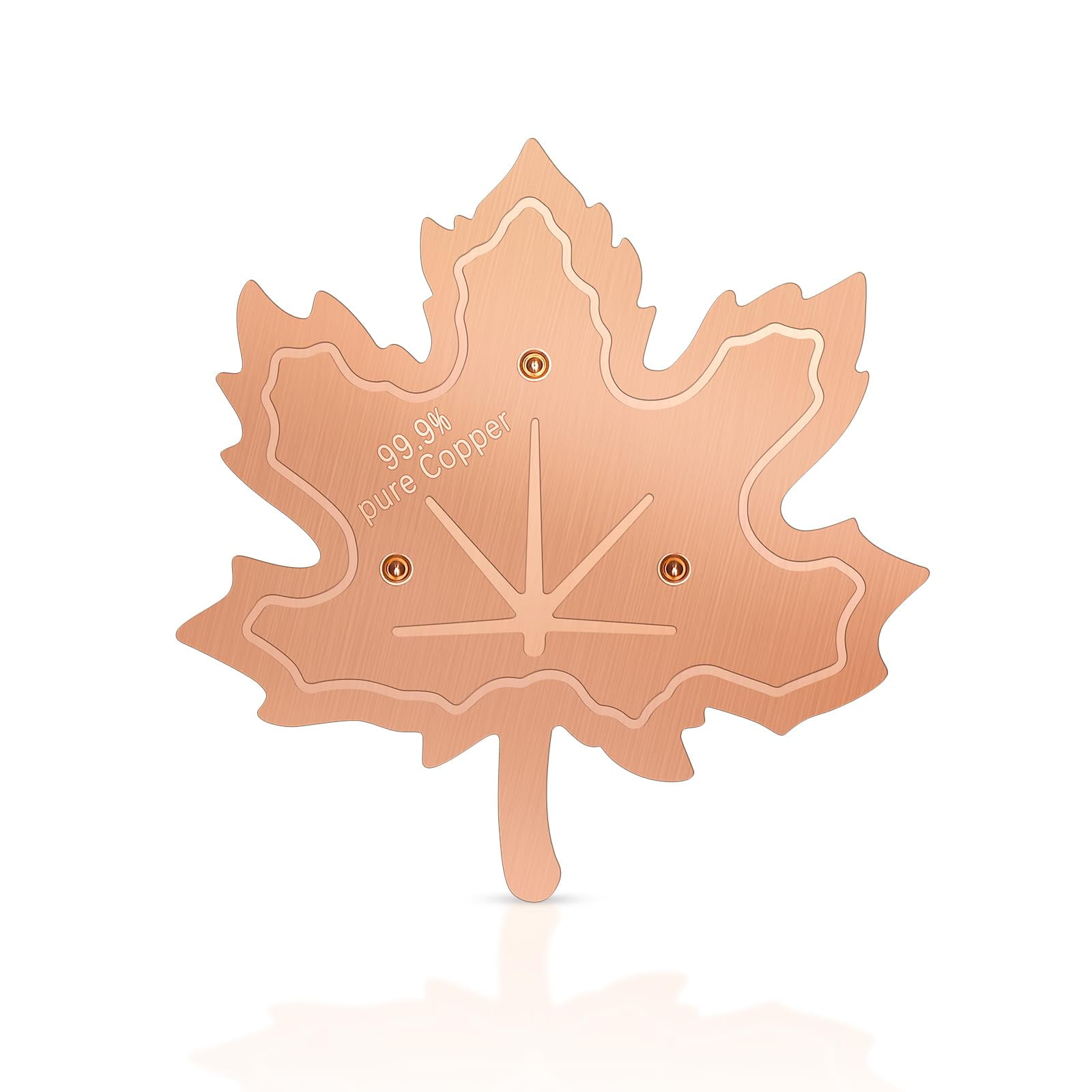 99.99% Pure Copper Bird Bath Disk - 4 Inch Maple Leaf Water ...