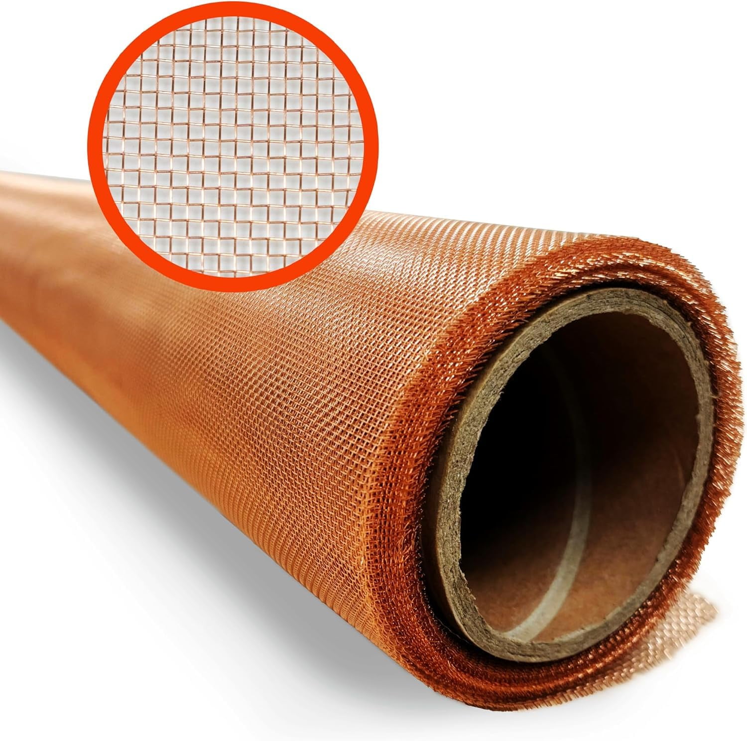 99.999% Pure Copper Mesh Screen Roll 36-in x 6-ft - Conductive Metal ...