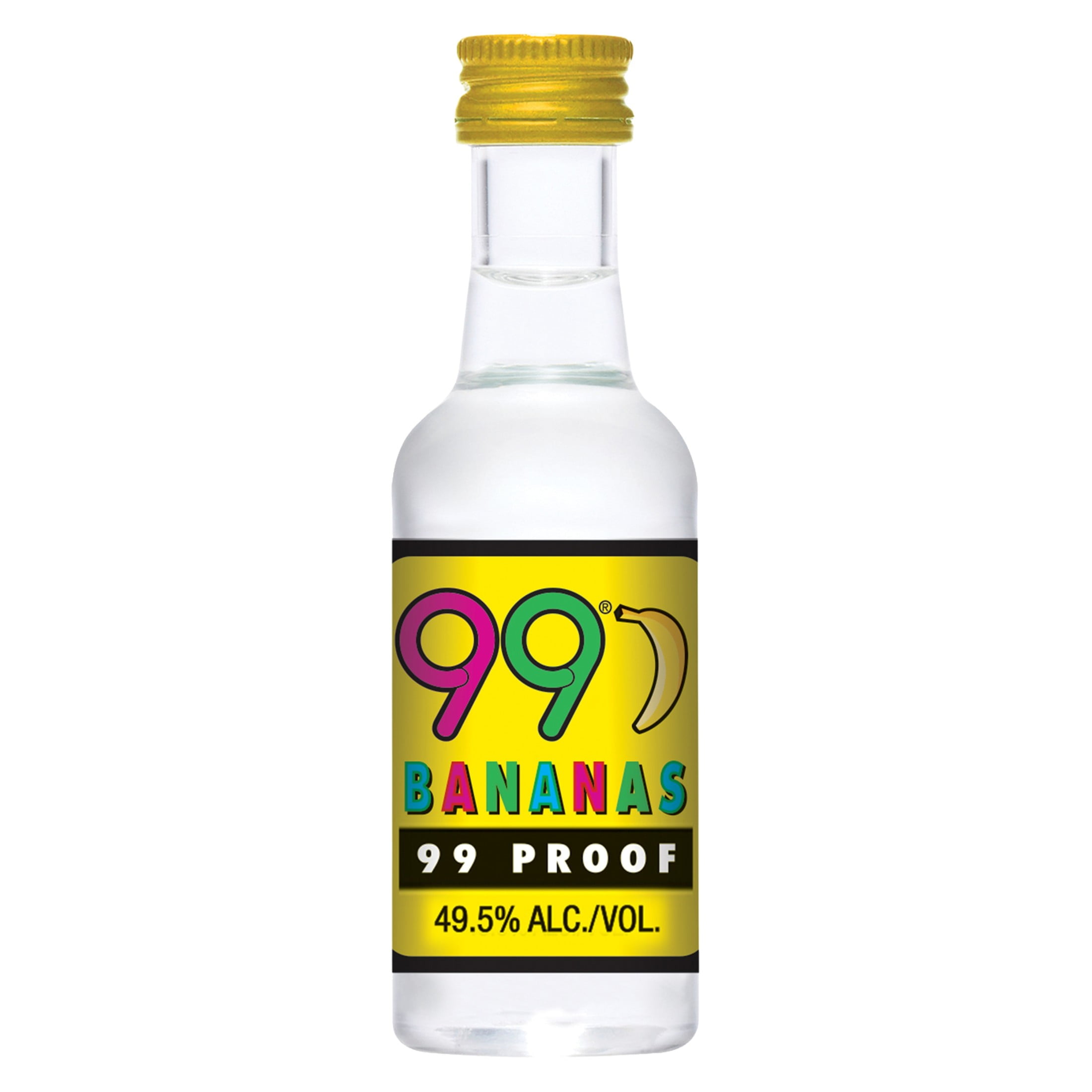99 Brand Banana Liqueur, 50ml Liquor, 49.5% Alcohol - Walmart.com