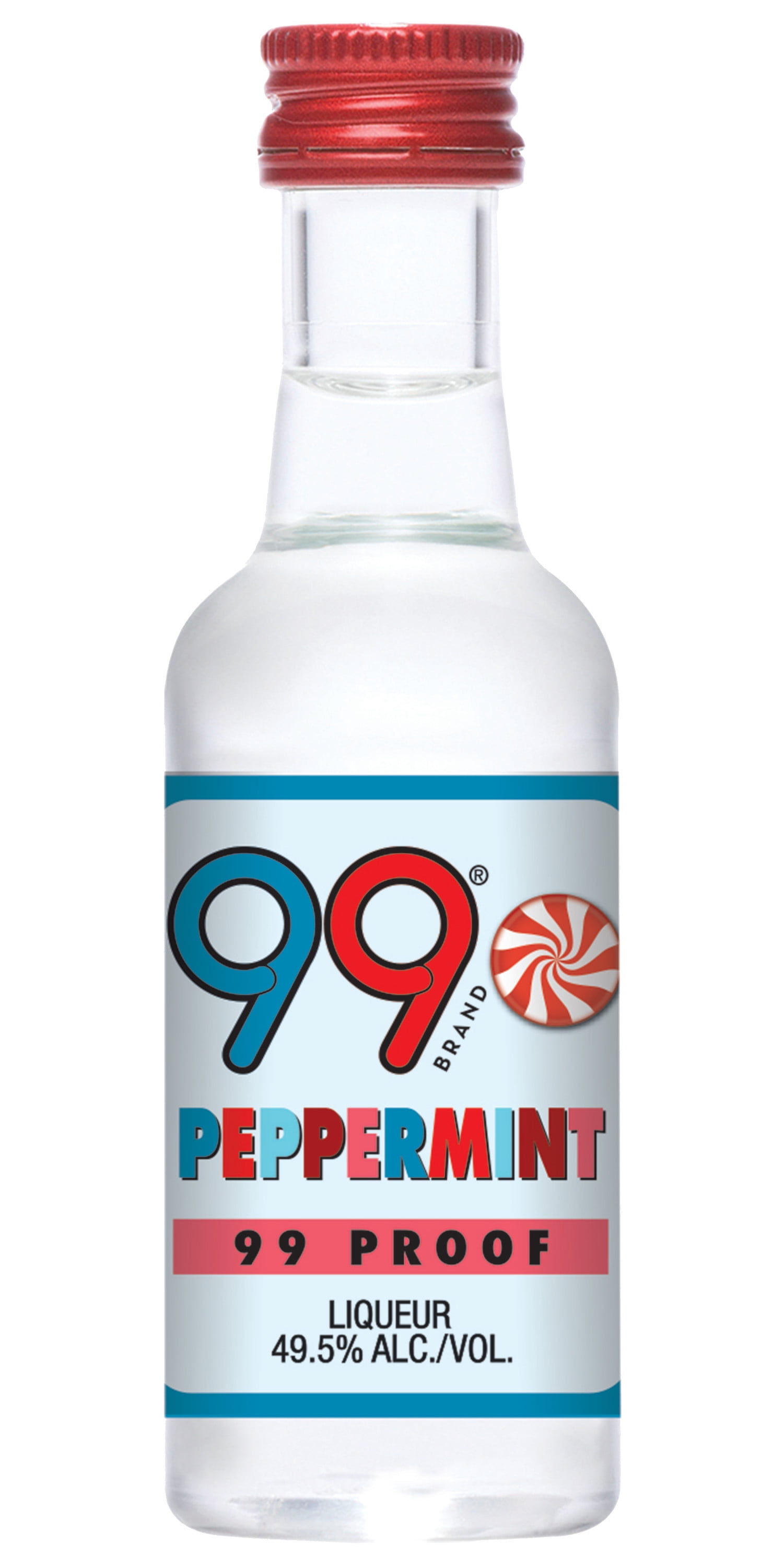 99 Brand Peppermint Liqueur, 50ml Liquor, 49.5% Alcohol - Walmart.com