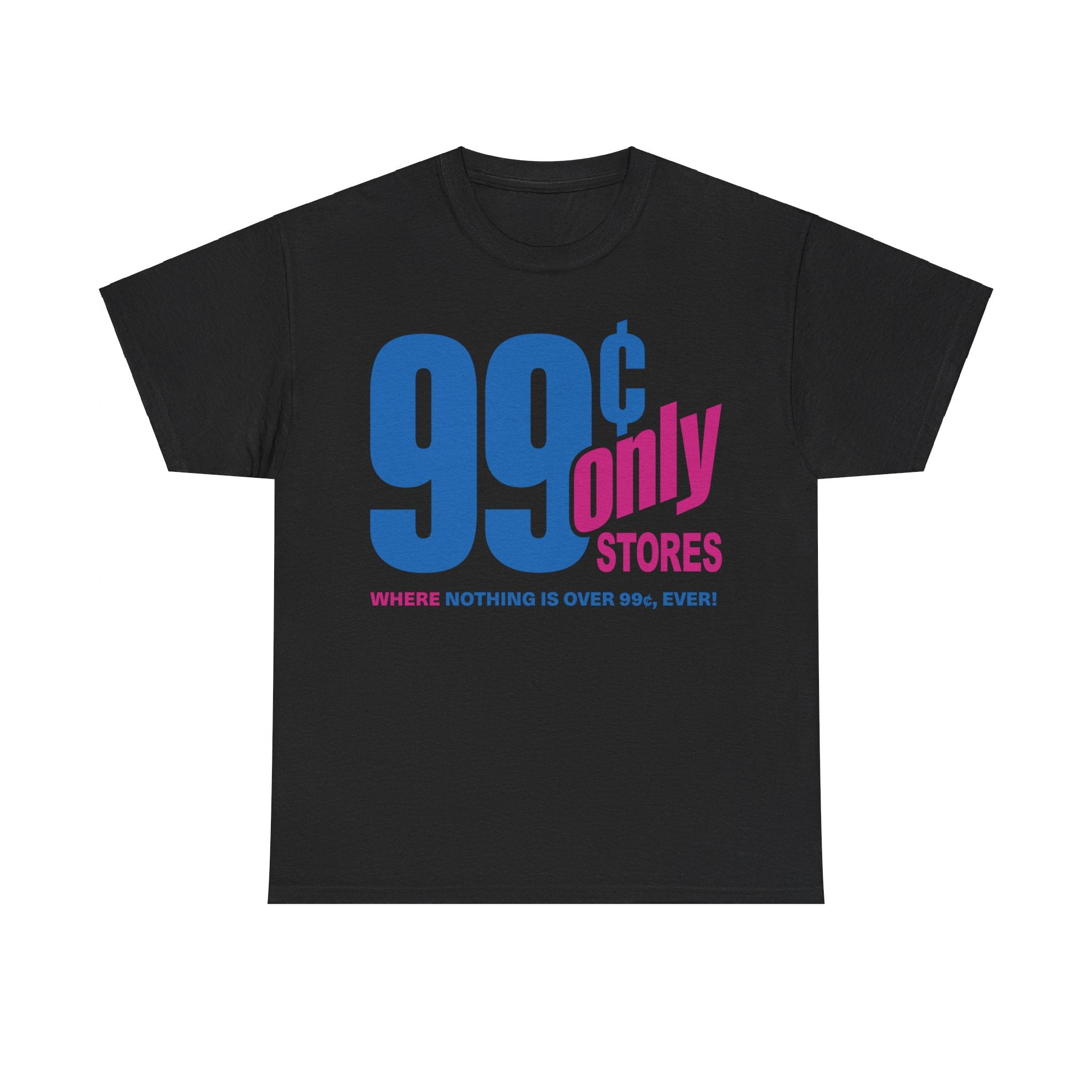 99 Cent Only Retail Store Nostalgic T-shirt (Black, 5XL) - Walmart.com