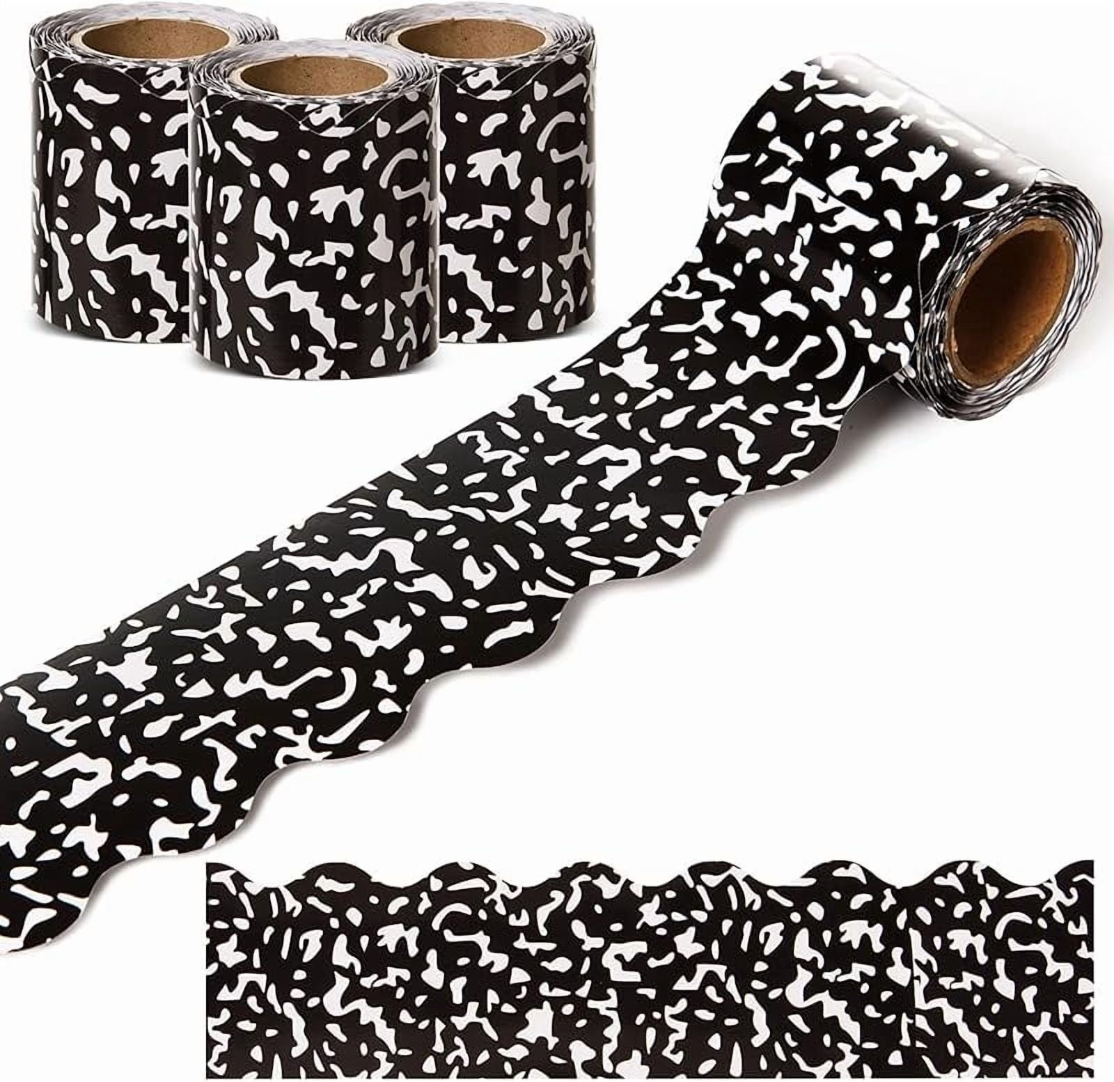 99 Feet Burlap Bulletin Board Border 3 Rolls Burlap Scalloped Borders ...