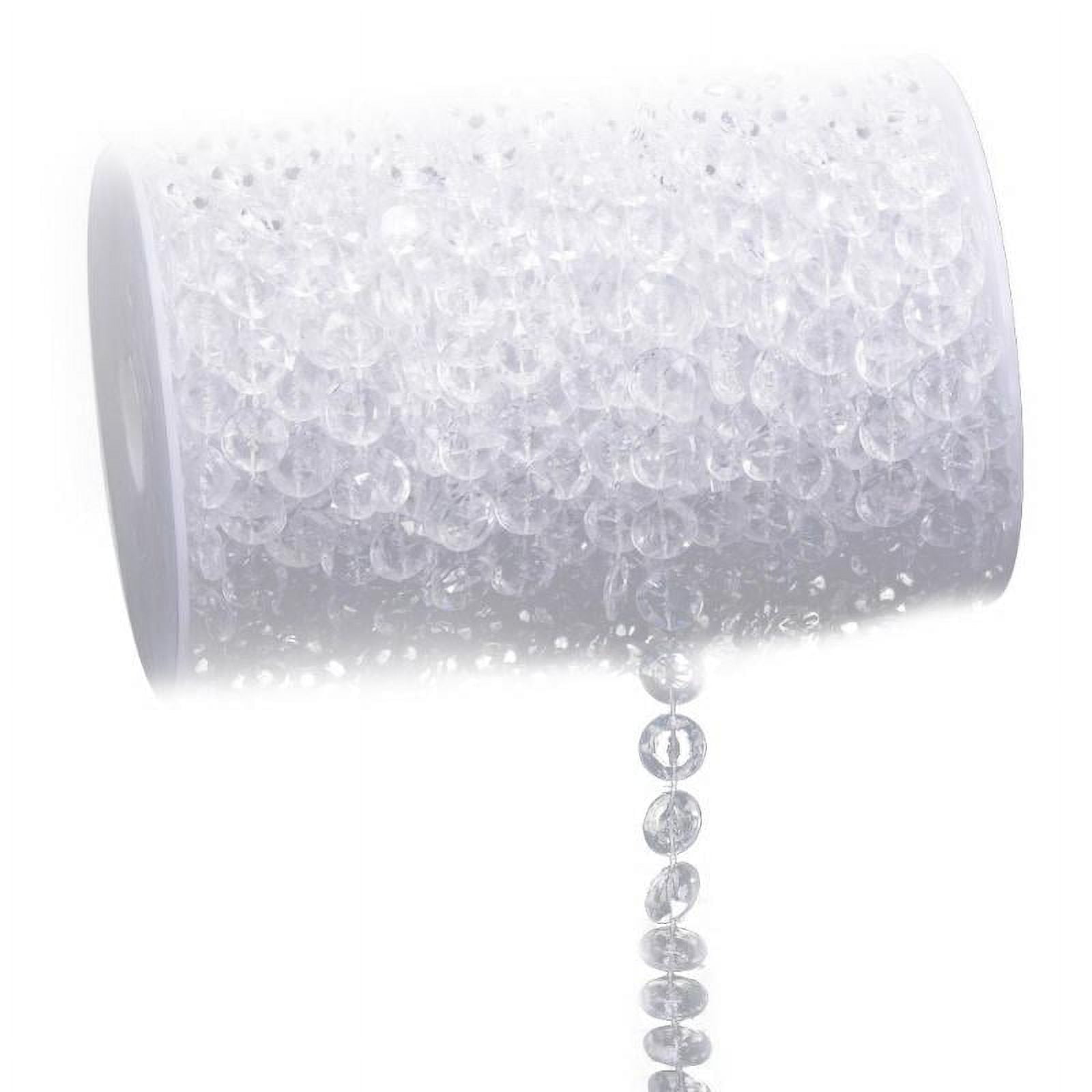99 Ft. Clear, Crystal-Like Beads by Roll - Walmart.com
