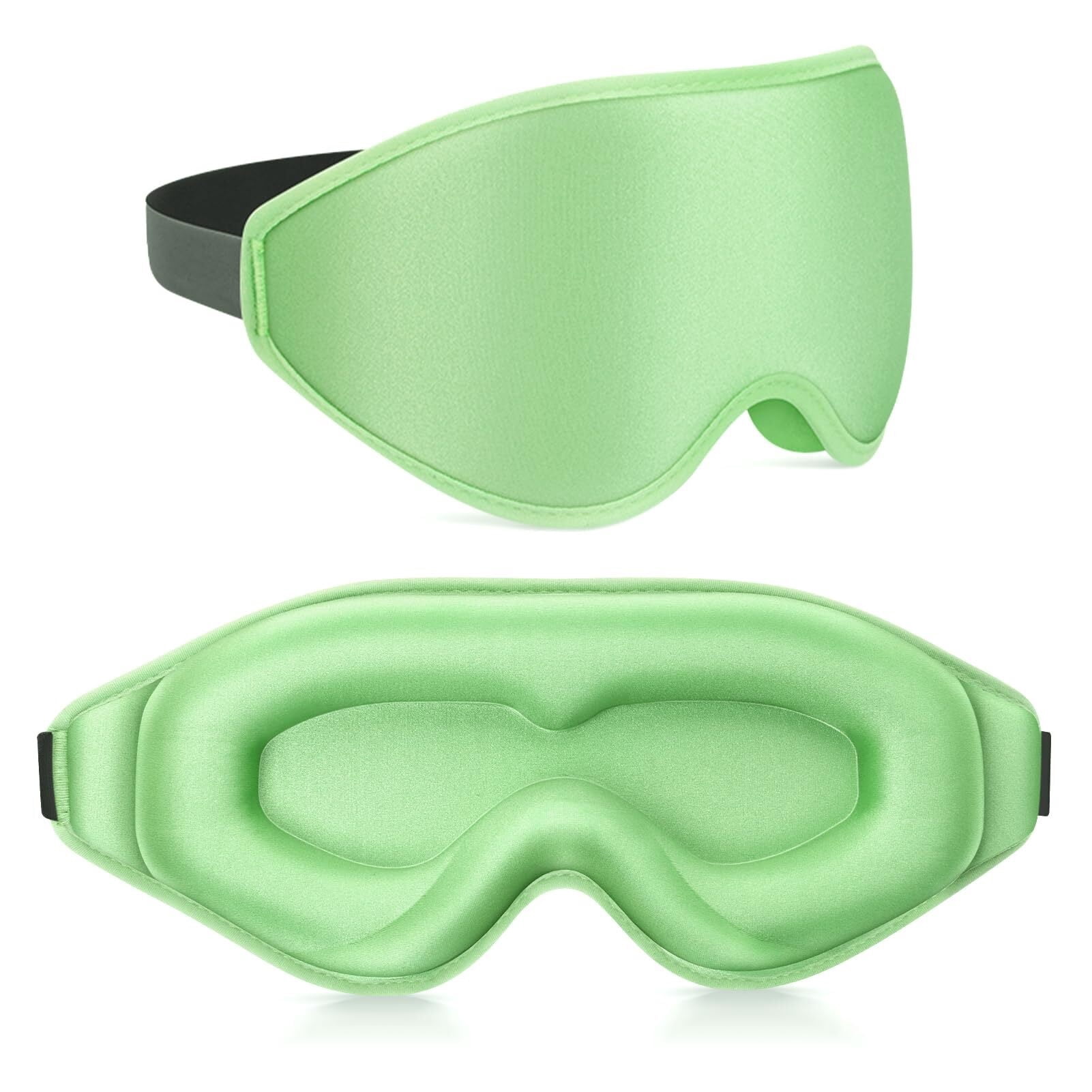 99% Fully Block Out Light Eye Sleep Mask, 3D Deep Contoured Eyes Cover ...