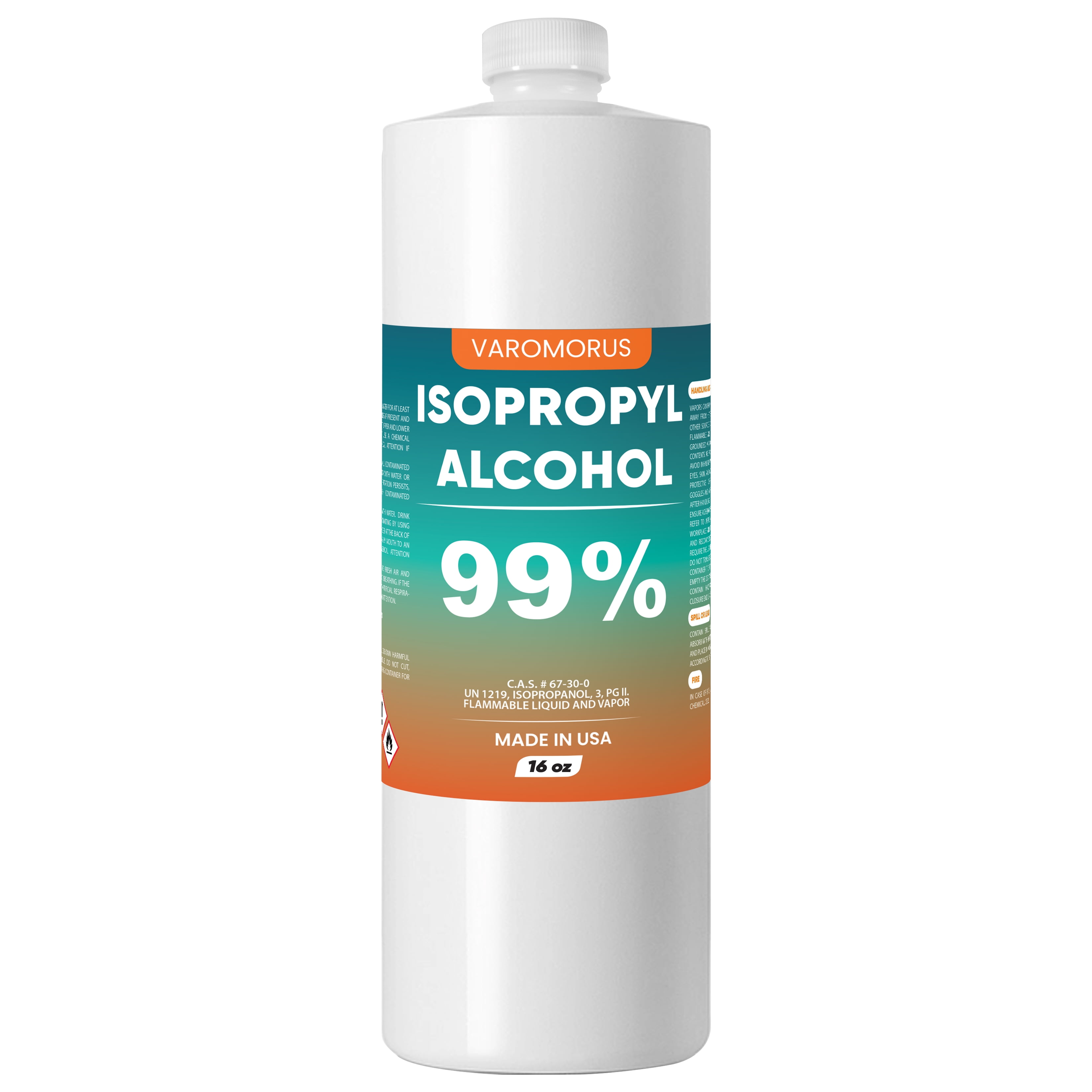 99% Isopropyl Alcohol – High Purity, IPA, Isopropanol, MADE IN USA, 16 ...
