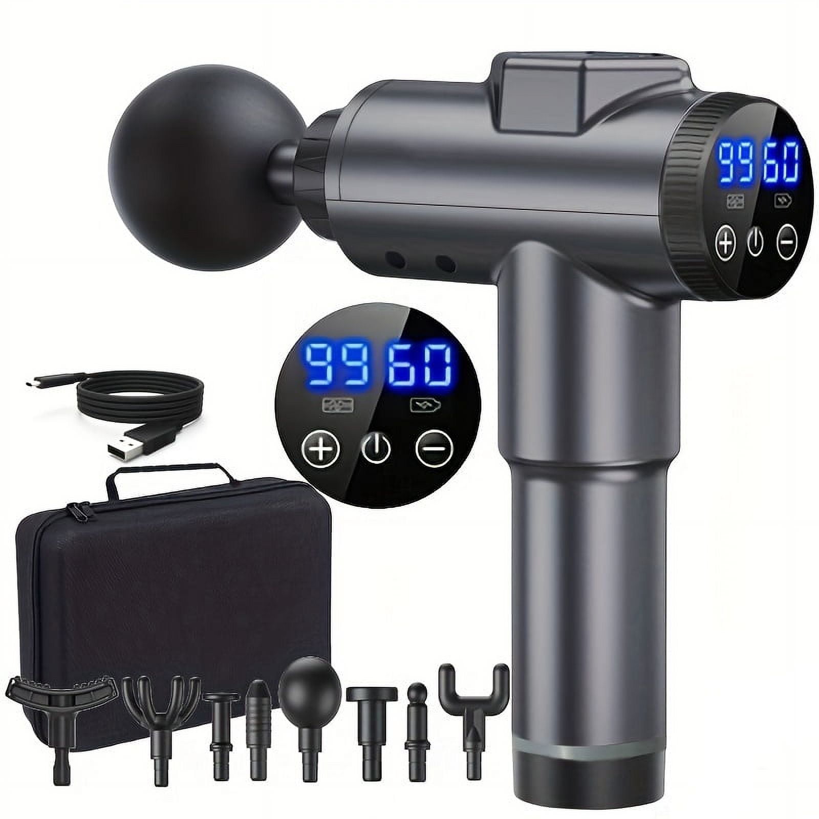 99 Level Massage Gun Usb Rechargeable 8 Heads Ultra-quiet And Powerful ...