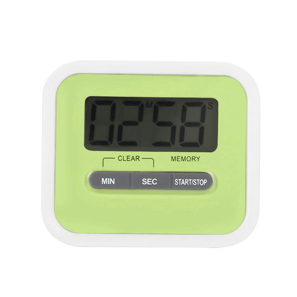 99-Minute Countdown Alarm for Cooking & Multi-Use, Green Display LCD ...
