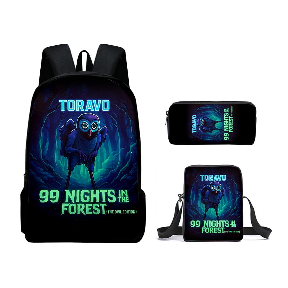 99 Nights In The Forest Backpack Shoulder Bag Pencil Case 3PCS Set 99 ...