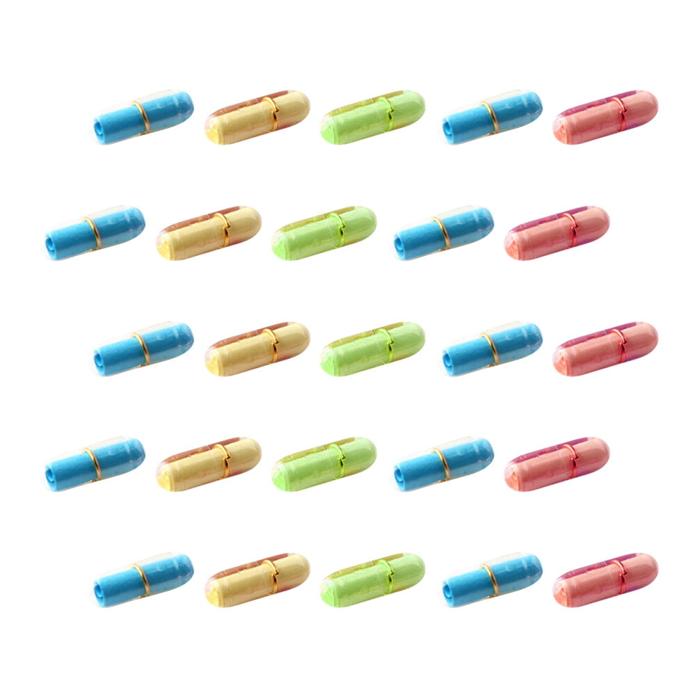 99 Pcs Wishing Scroll Assorted Color Capsules Small Size - Walmart.com