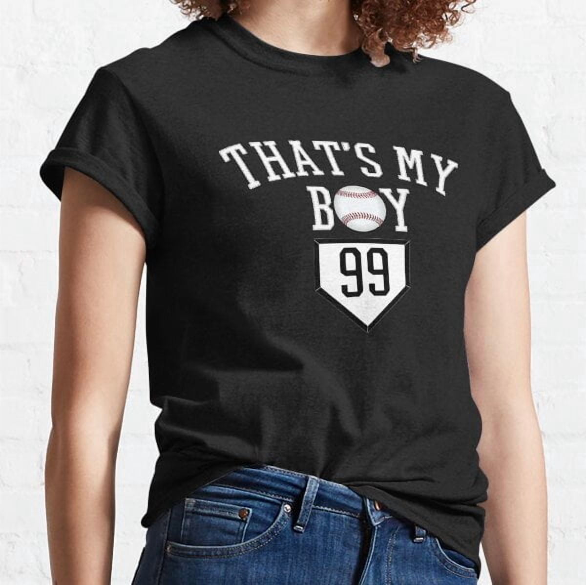 99 That'S My Boy Baseball Number Baseball Mom Dad Classic T-shirt ...