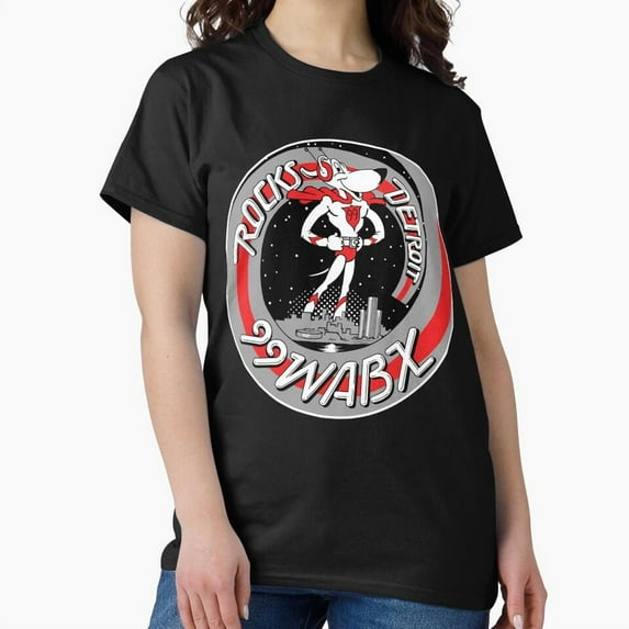 99 WABX Rocks Detroit Retro Radio Station Design H19579 T-Shirt, for ...