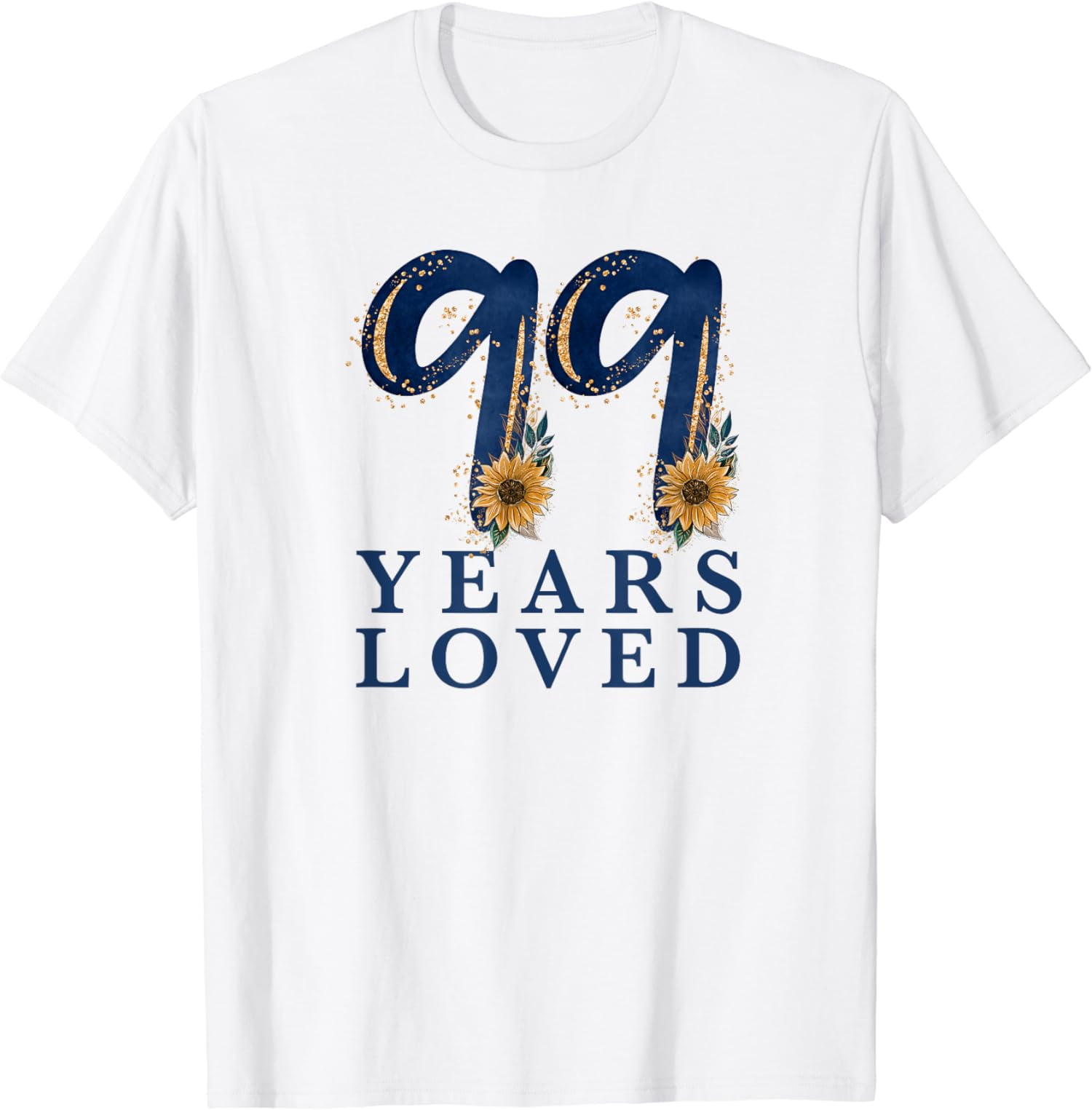 99 Years Old | Grandma 99th Birthday Party | 99 Years Loved T-Shirt ...