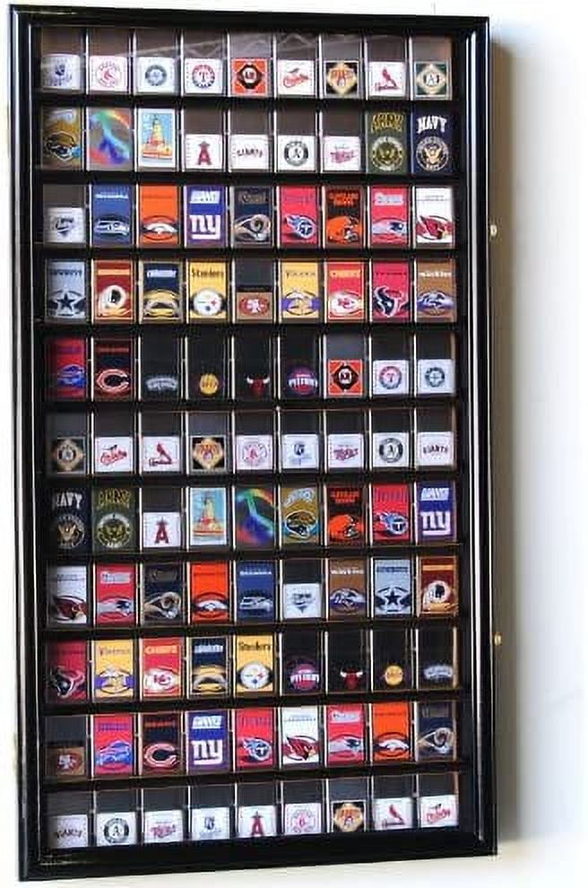 99 Zippo Lighter Display Case Cabinet Holder Wall Rack w/ UV Protection ...