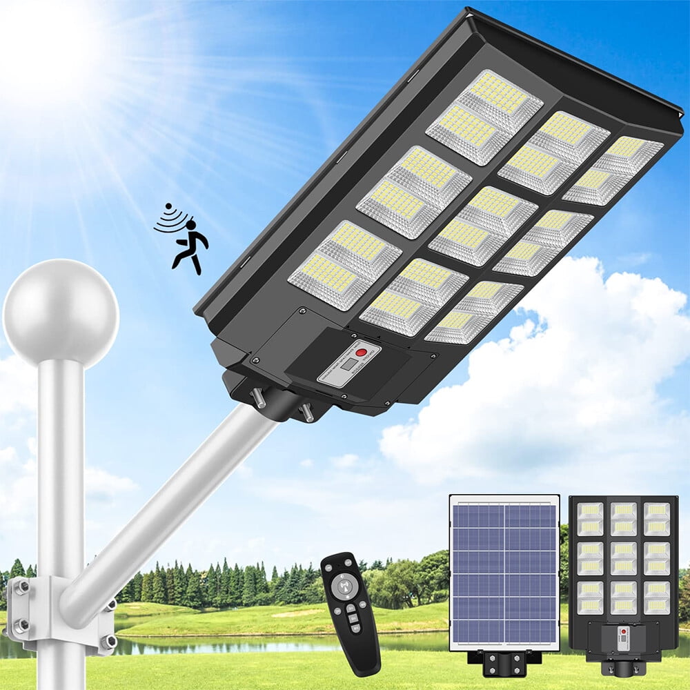 990000000LM Commercial 4000W Solar Street Light IP67 Dusk to Dawn Road ...