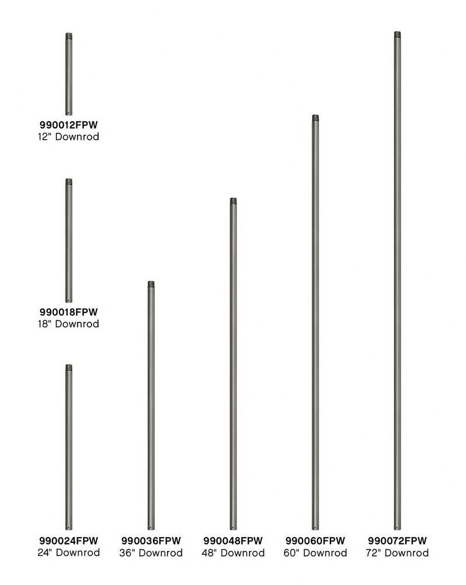 990012FPW-Hinkley Lighting-Accessory - Ceiling Fan Down-rod-12 Inch ...