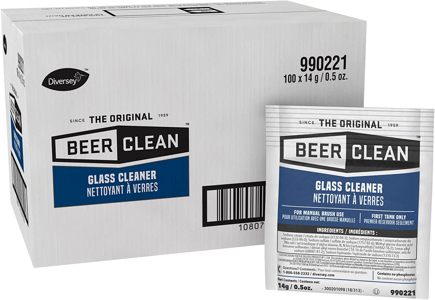 990221 Beer Clean Glass Cleaner (0.5 Ounce, 100-Pack) - Walmart.com