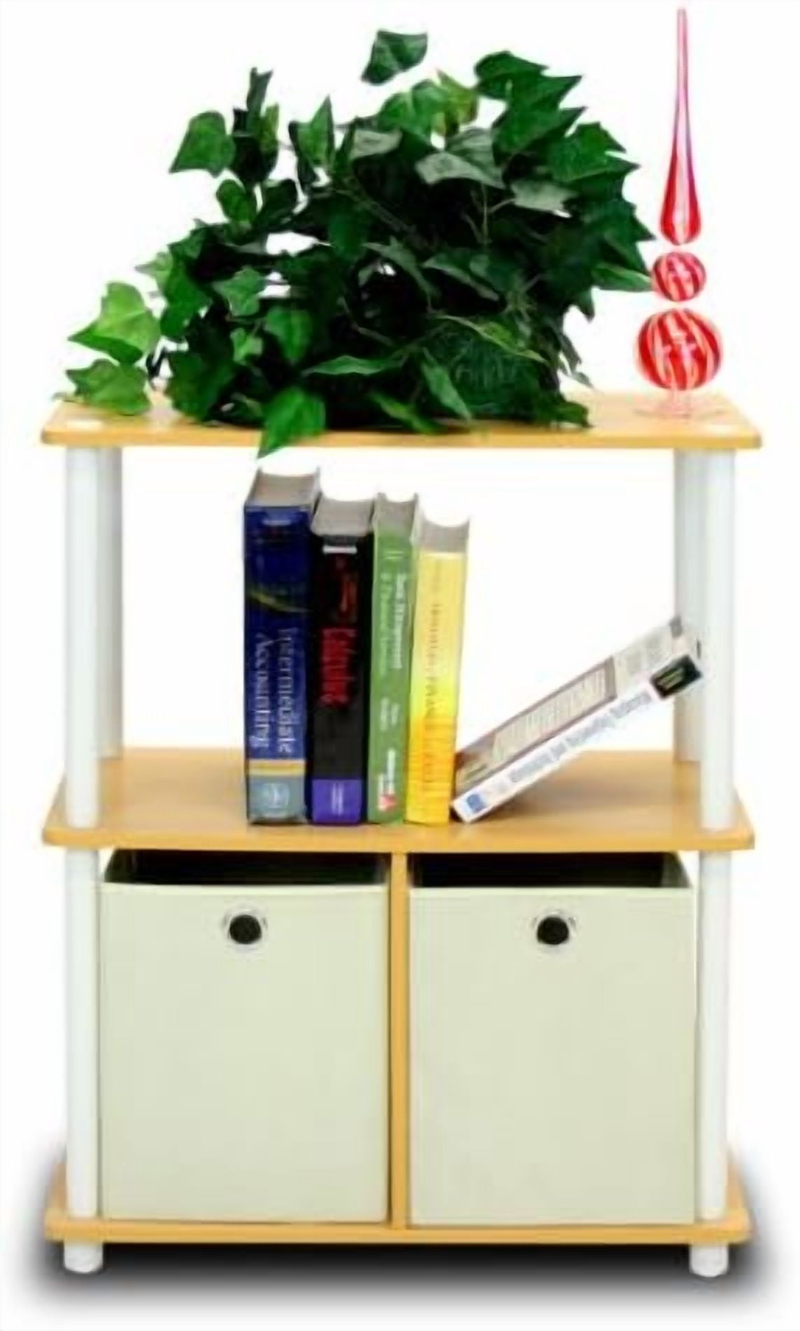 99152BE/WH/IV 3-Tier Go Green Multipurpose Storage Rack Shelving Unit ...