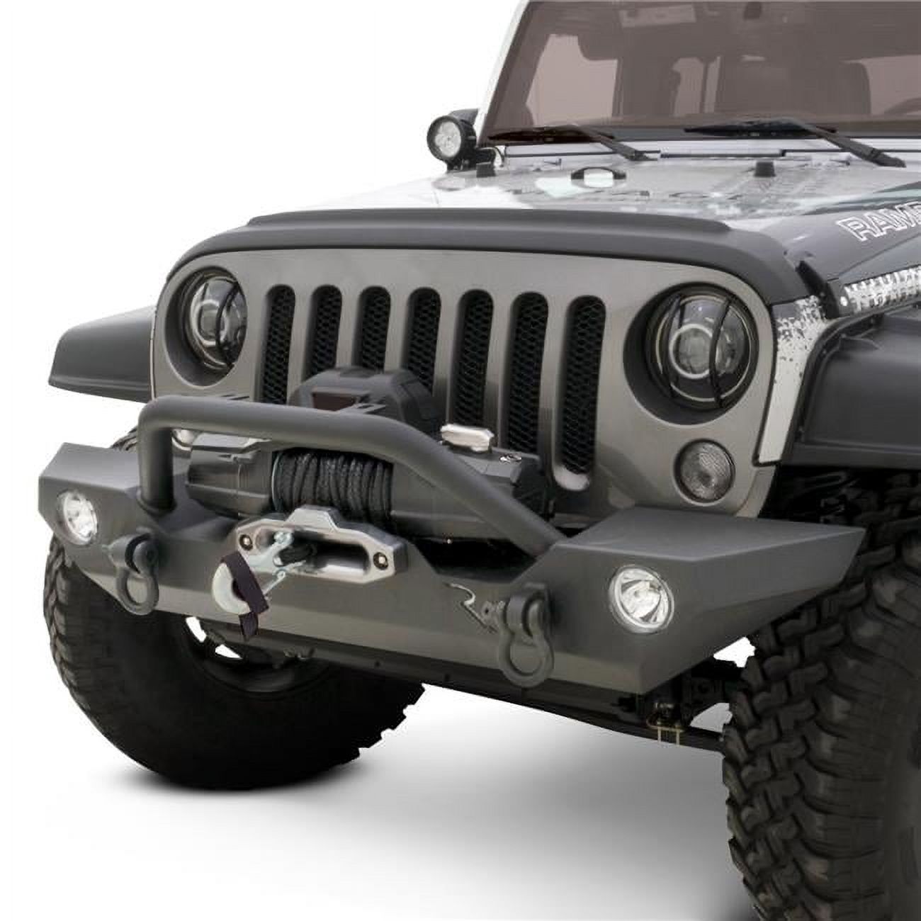 99306 Rock Rage Front Bumper for 07-18 Jk Wrangler - Walmart.com