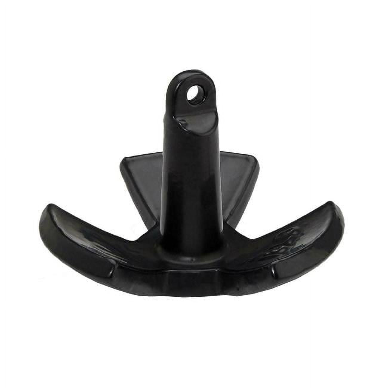 9943B1 No 15 Solid Cast Iron Mushroom Boat Anchor, Black - Walmart.com