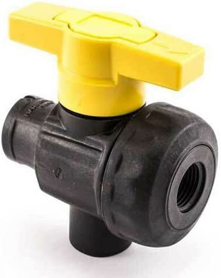 9951-3050N Hypro 3-Way Ball Valve 1/2" NPT - Walmart.com