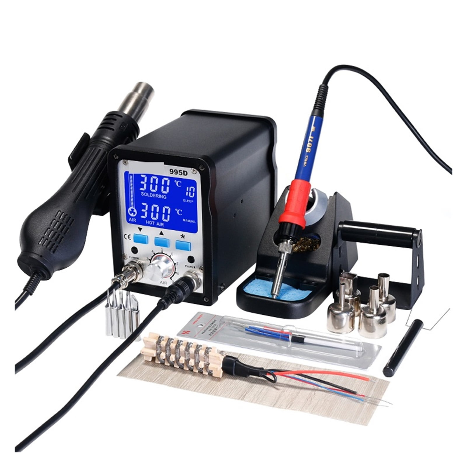 995D Rework Soldering Station Hot Air Gun Soldering for Welding Repair ...