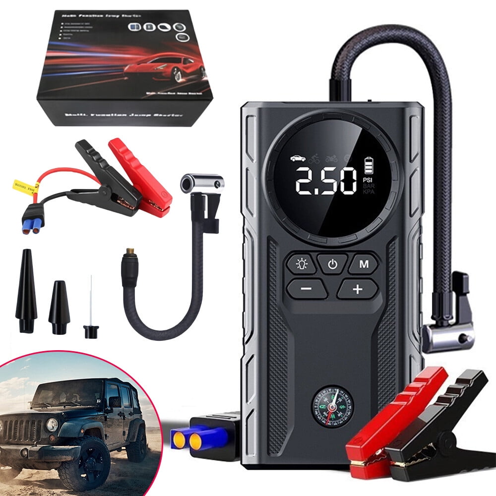 99800mAh Car Jump Starter Booster Jumper Box Air Compressor Tire ...