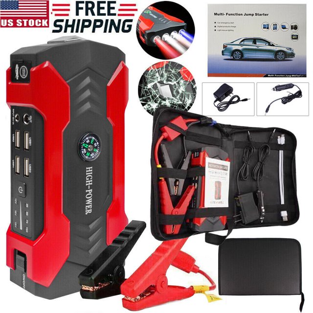 99800mAh Car Jump Starter Booster Jumper Box Power Bank Battery Charger Portable - Walmart.com