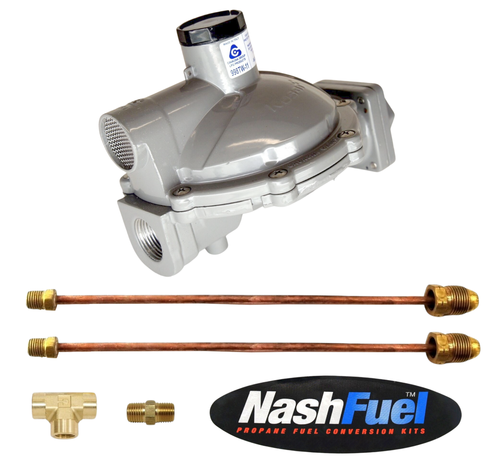 998TW-11 Twin Stage Propane Regulator Pigtails Pol Two Tanks Dual 1.4M ...