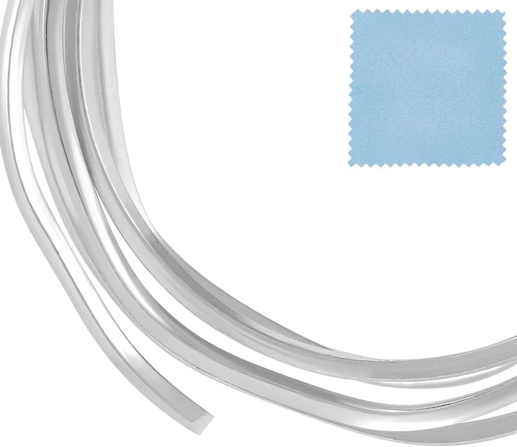 999 Fine Silver Sterling Silver Wires Flat Strip Bezel Wire Silver Flat ...