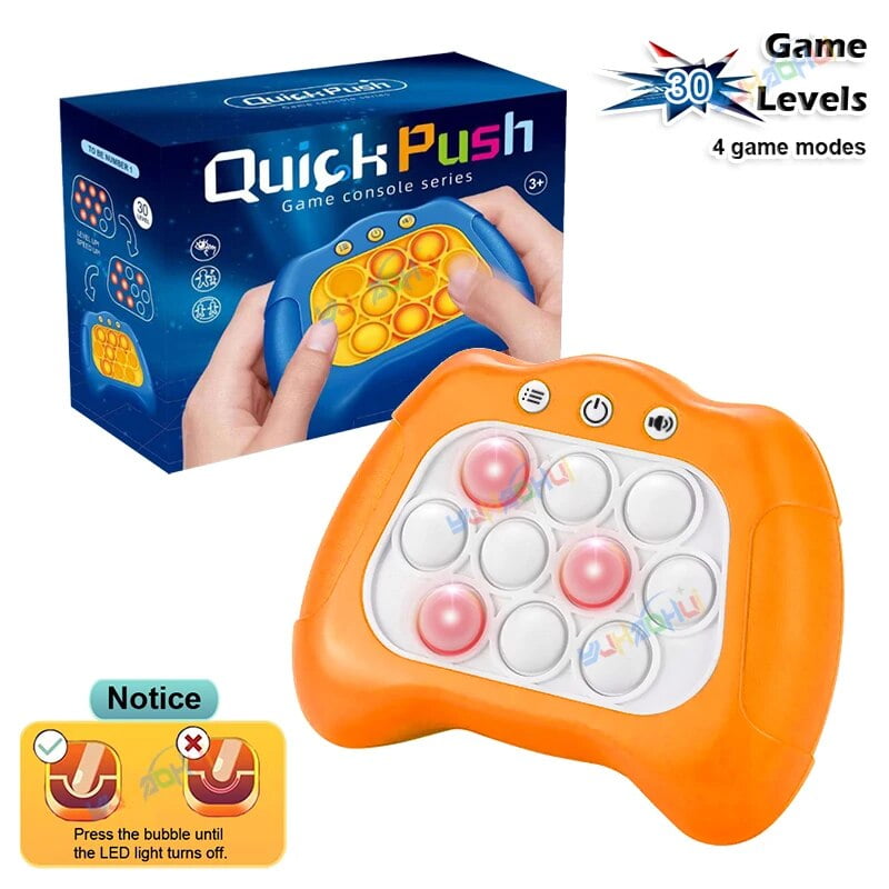 999 Level Electronic Pop Push Quick Push Game Console with LED Display ...