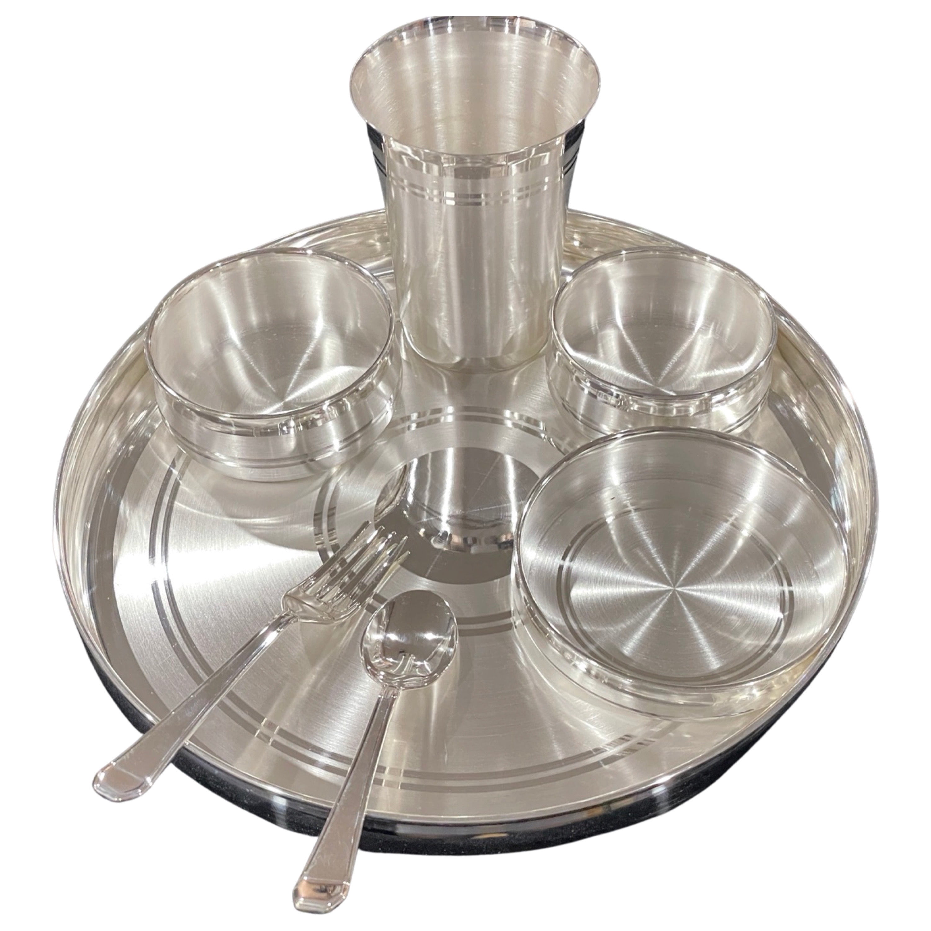 999 Pure Silver 10.0-Inch Hallmarked Exclusive Designer Heavy Indian ...